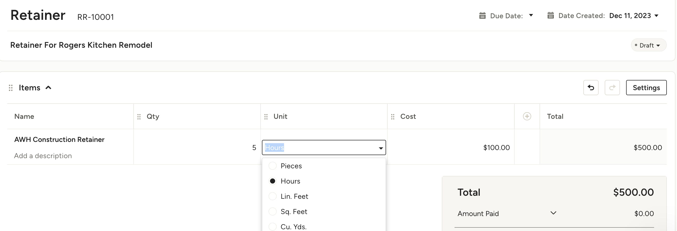 How to Create and Apply Retainers