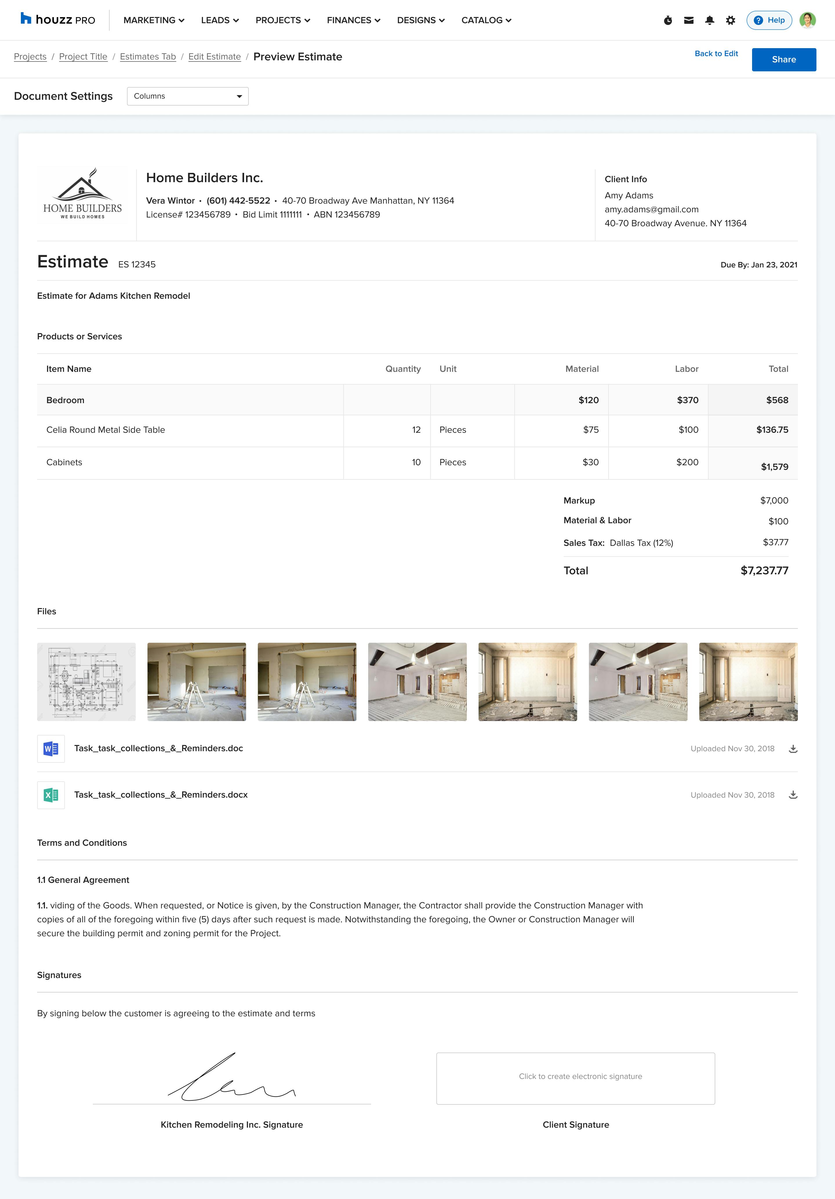 5 Best Practices for Houzz Pro Estimate Builder