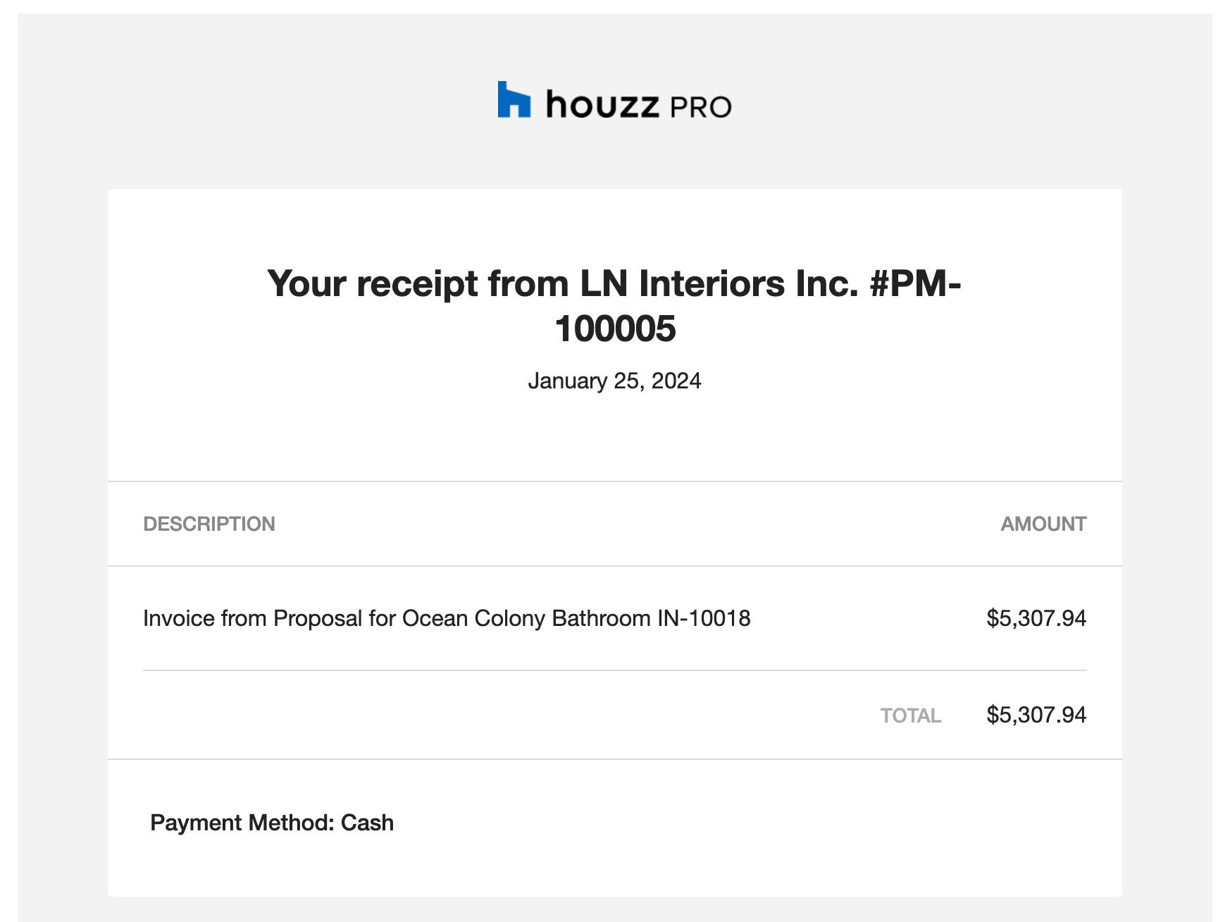 How to Send a Receipt for a Payment