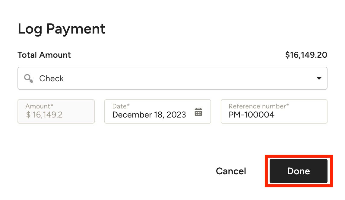 How to Log a Payment