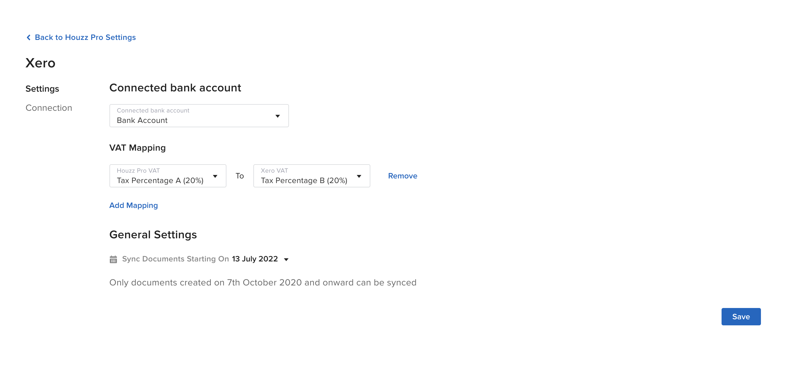 How to Map Your Houzz Pro VAT Rates to Xero | Houzz Pro