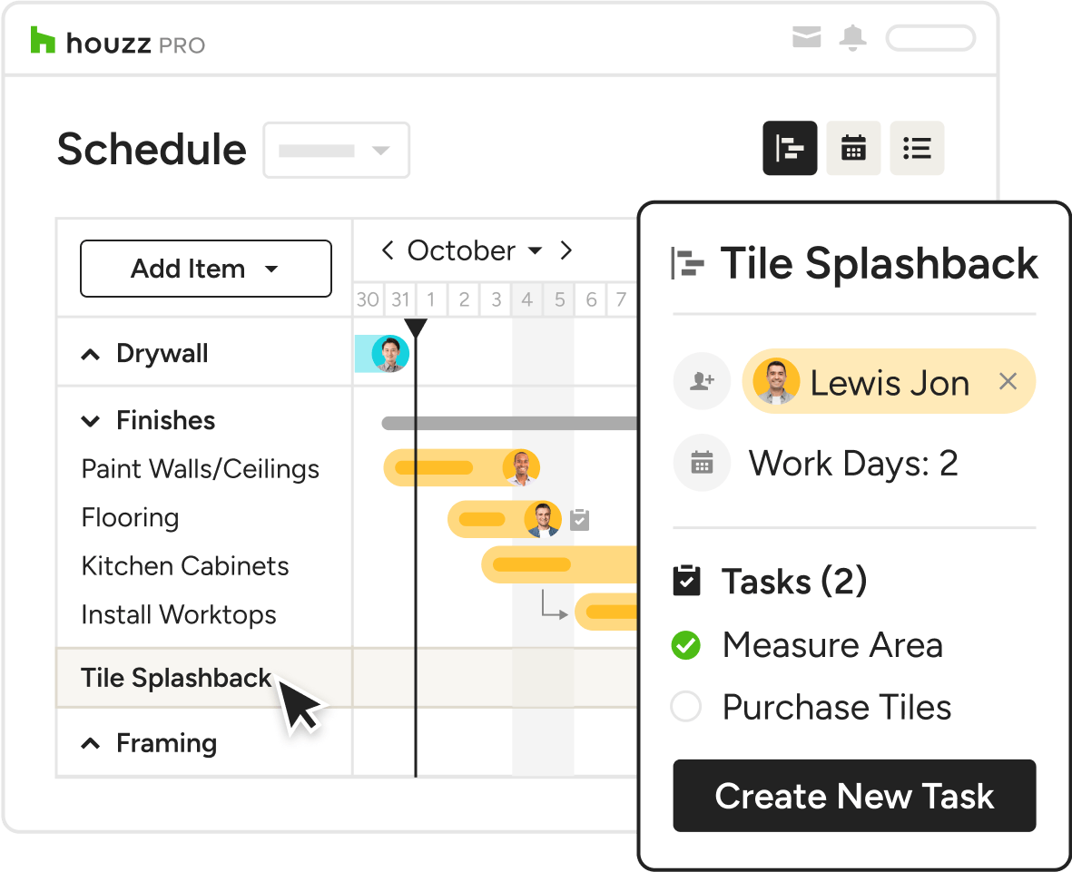 Construction Programme Software for Multiple Projects | Houzz Pro