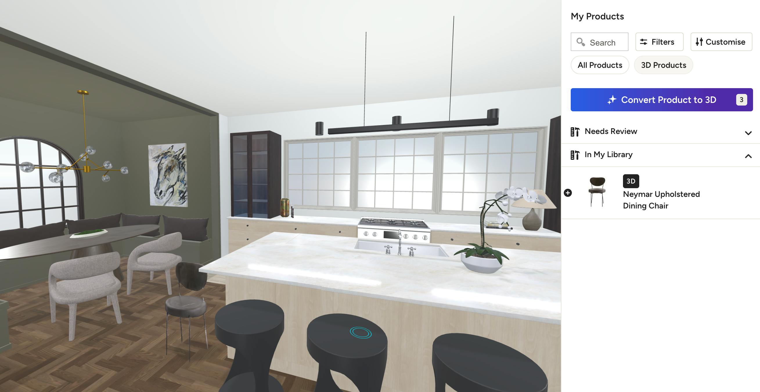 How to Add a 2D Product to Your 3D Floor Plan | Houzz Pro