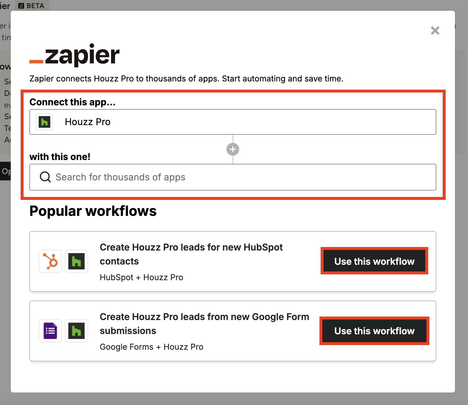 How to Integrate Zapier with Houzz Pro