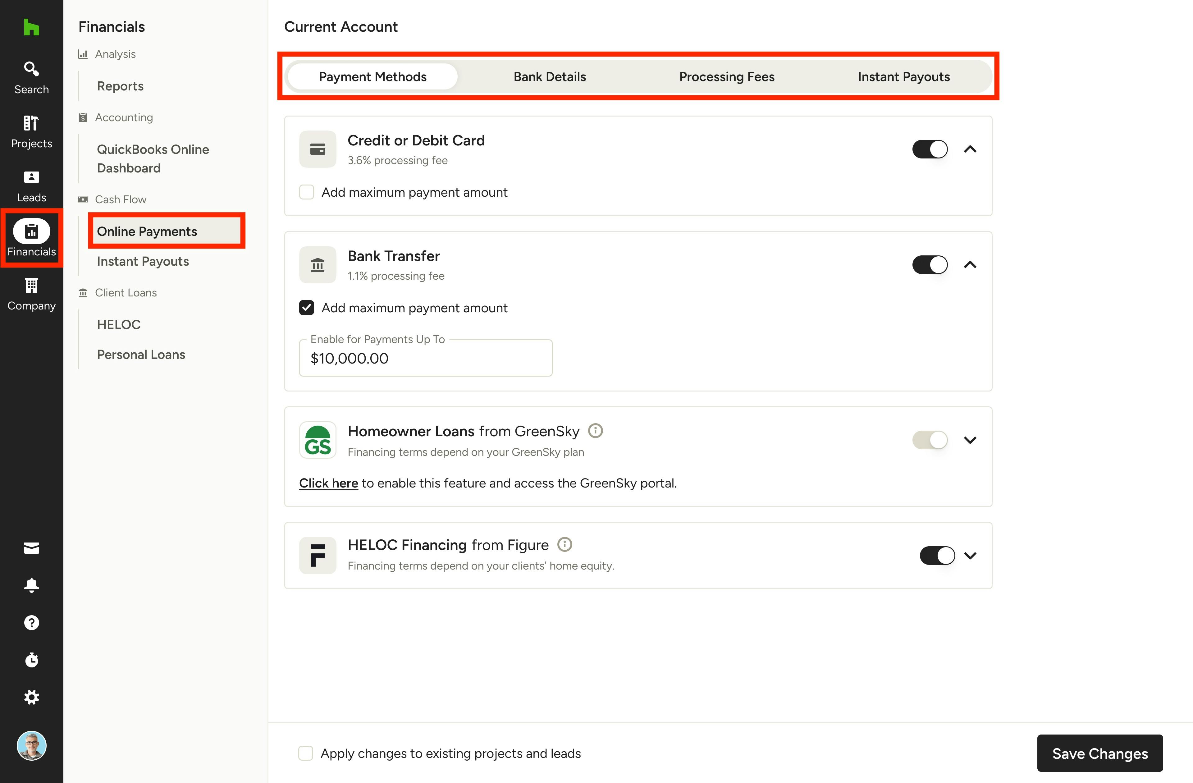 How to Edit Online Payment Settings