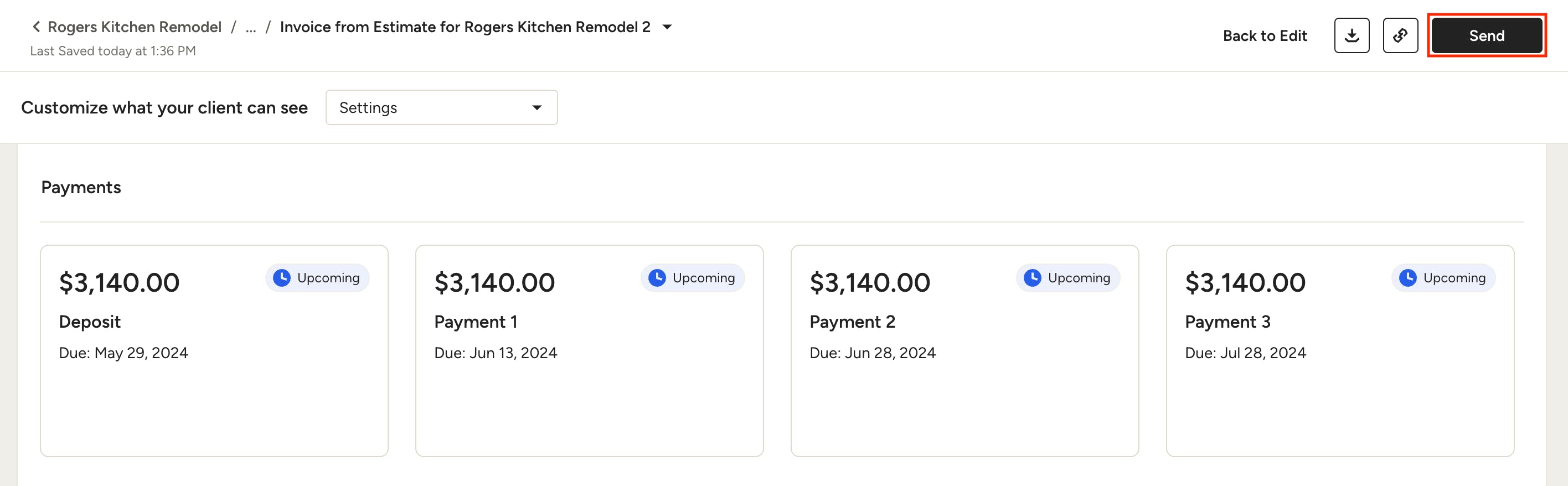 How to Create Scheduled Payments on Invoices