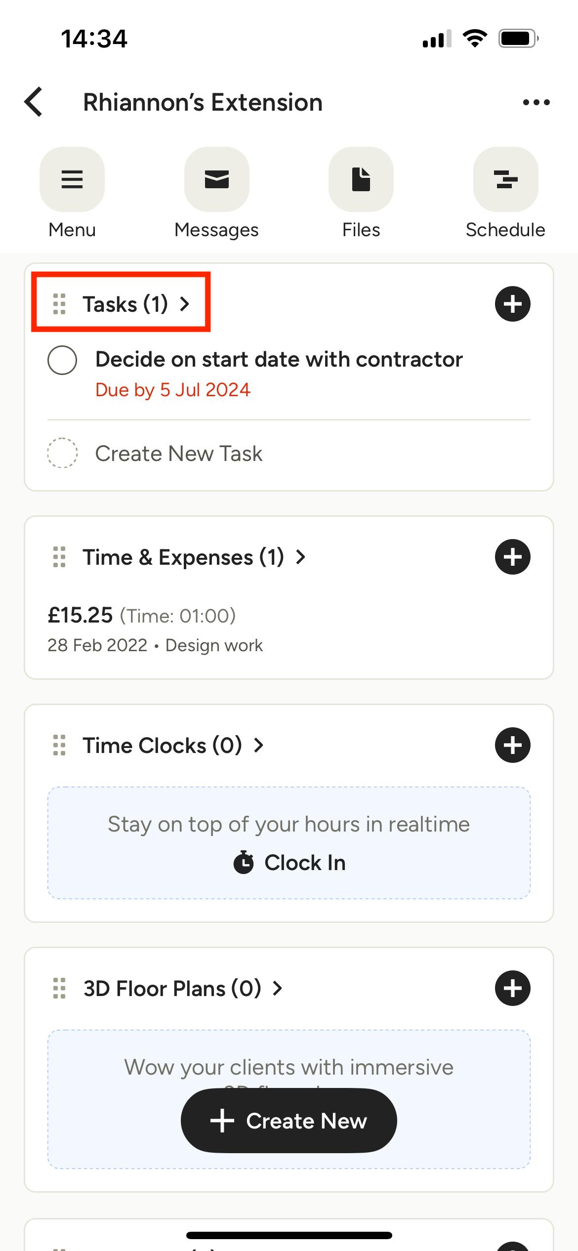 How to Use Tasks on the Mobile App | Houzz Pro