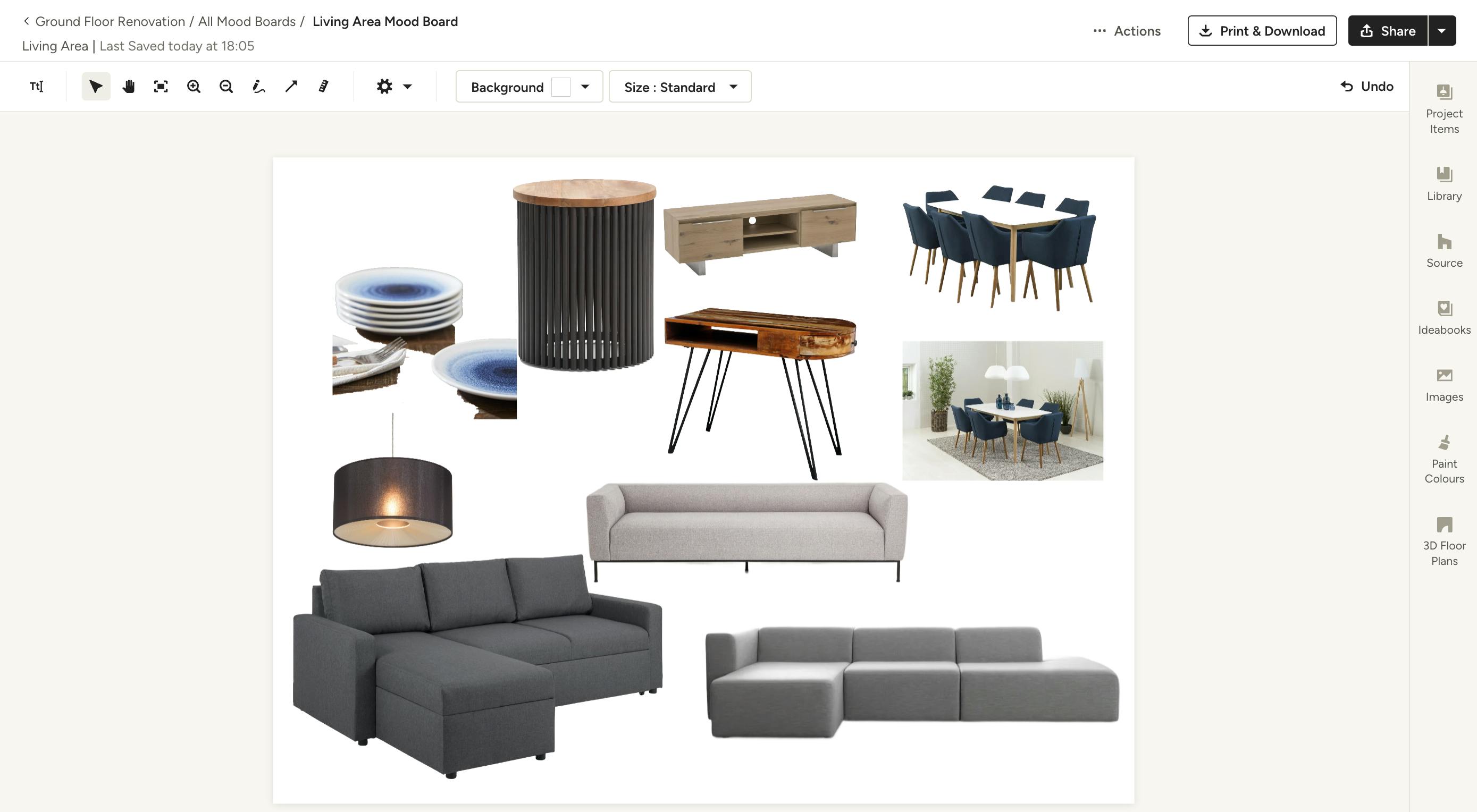 The Differences Between Mood Boards and Selection Boards | Houzz Pro