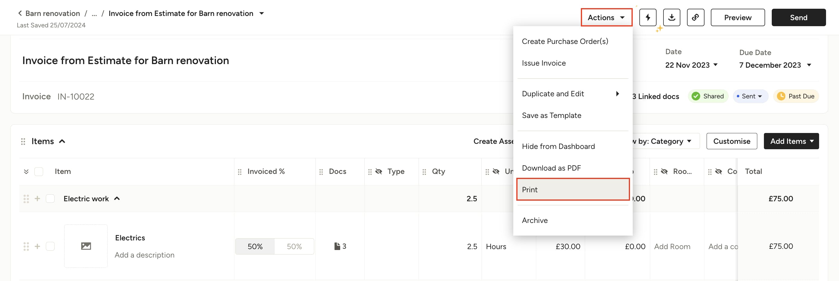 How to Print Your Document | Houzz Pro