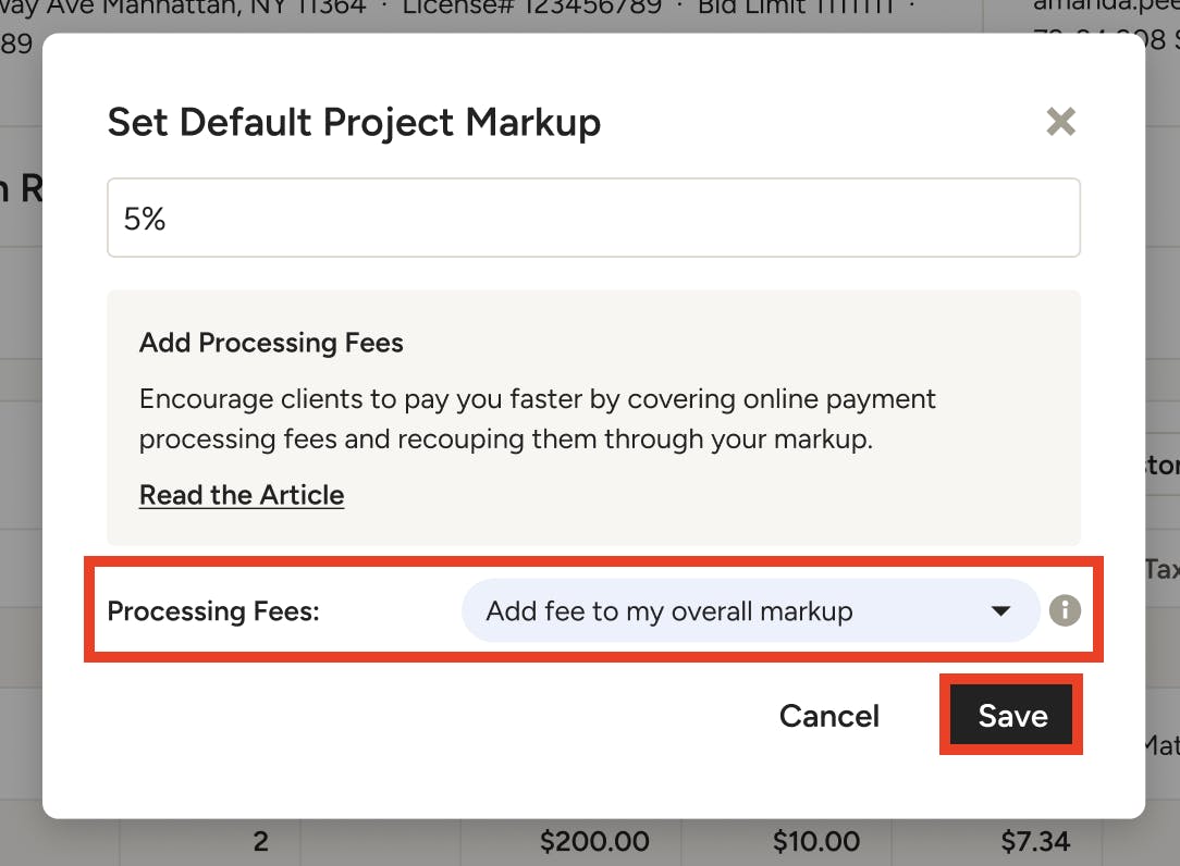 How to Move Processing Fees to Your Markup