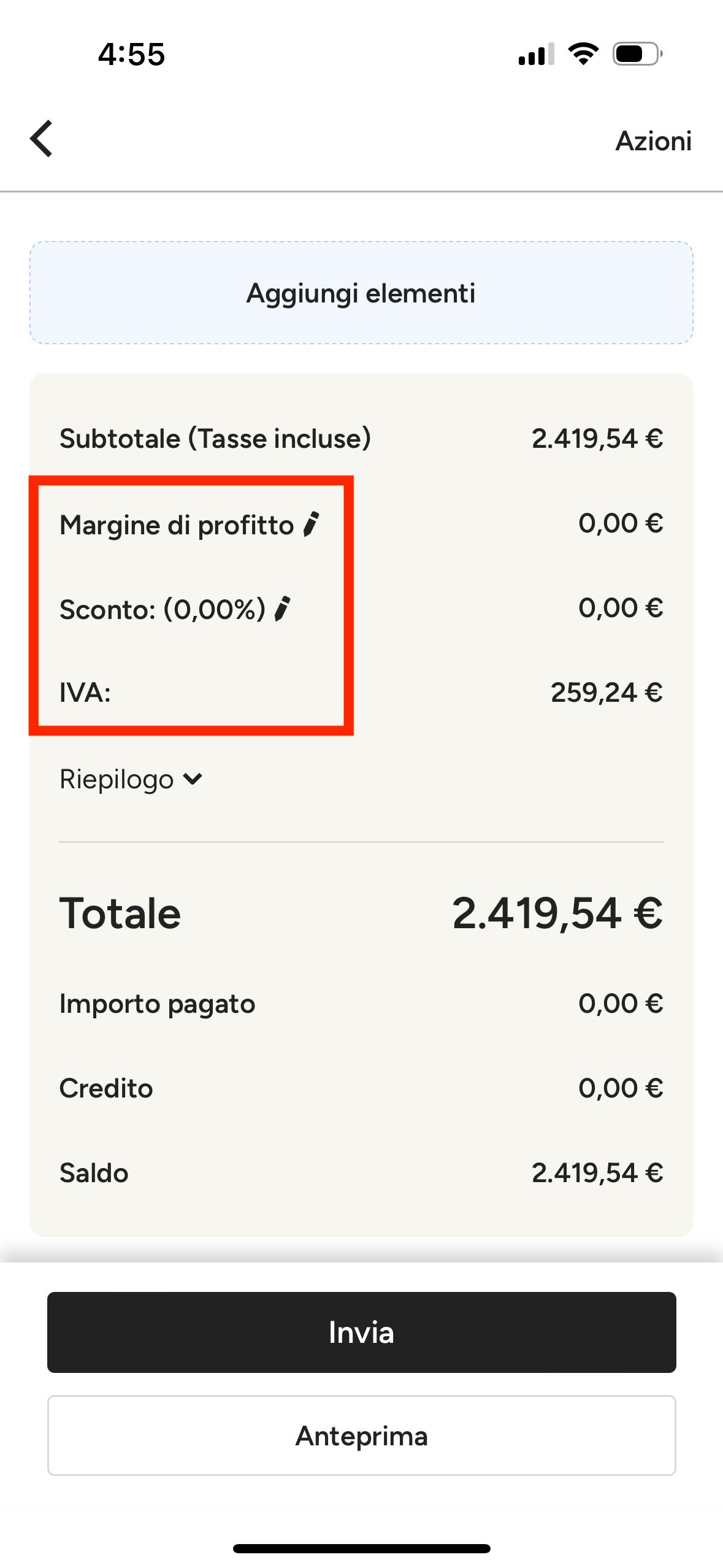 Come usare le fatture nell'app mobile | Houzz Pro