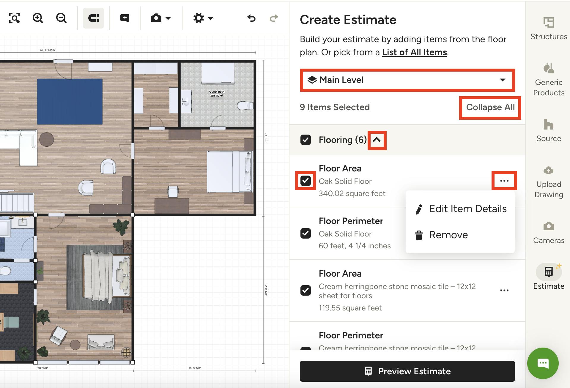 How to Create an Estimate or Proposal Using Your 3D Floor Plan