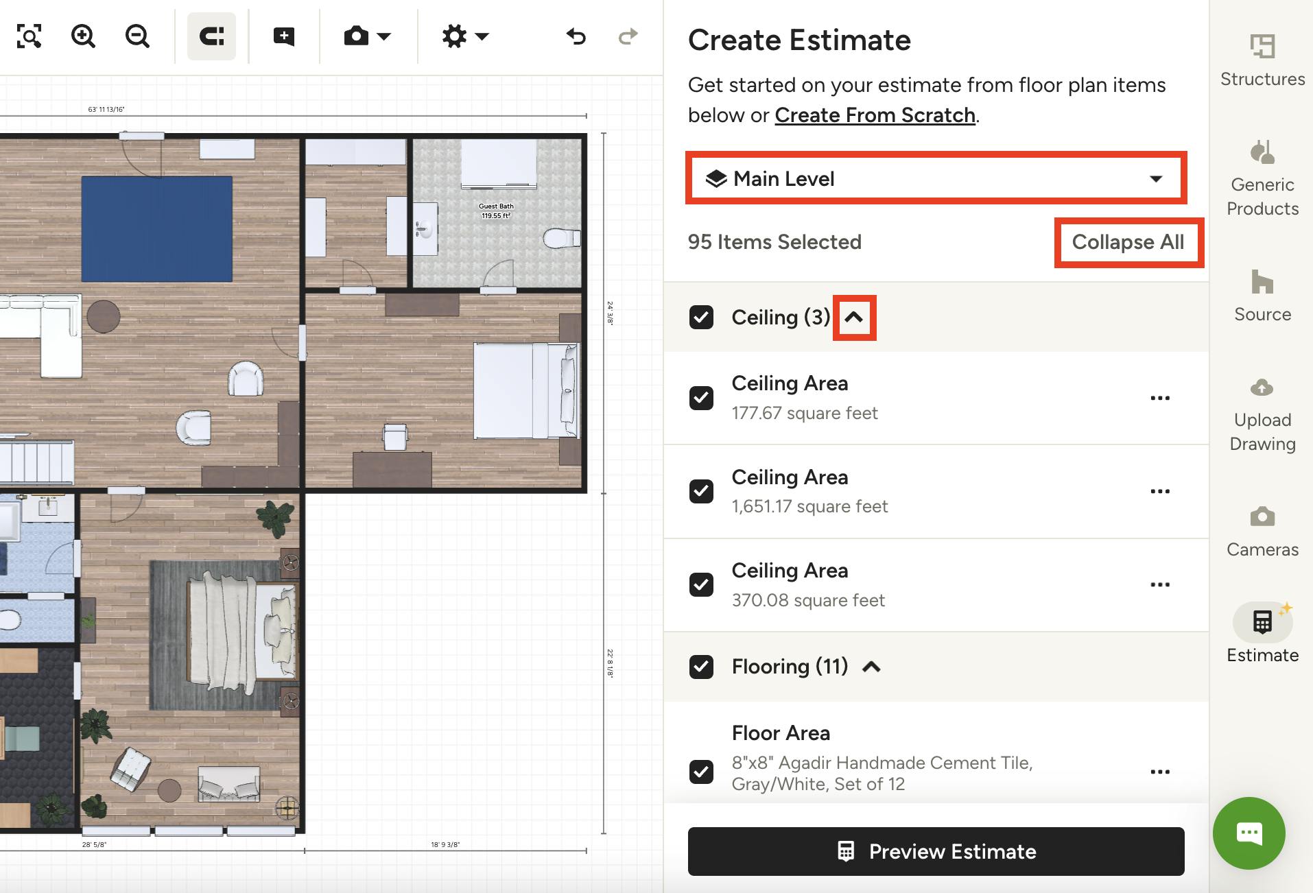 How to Create an Estimate or Proposal Using Your 3D Floor Plan | Houzz Pro