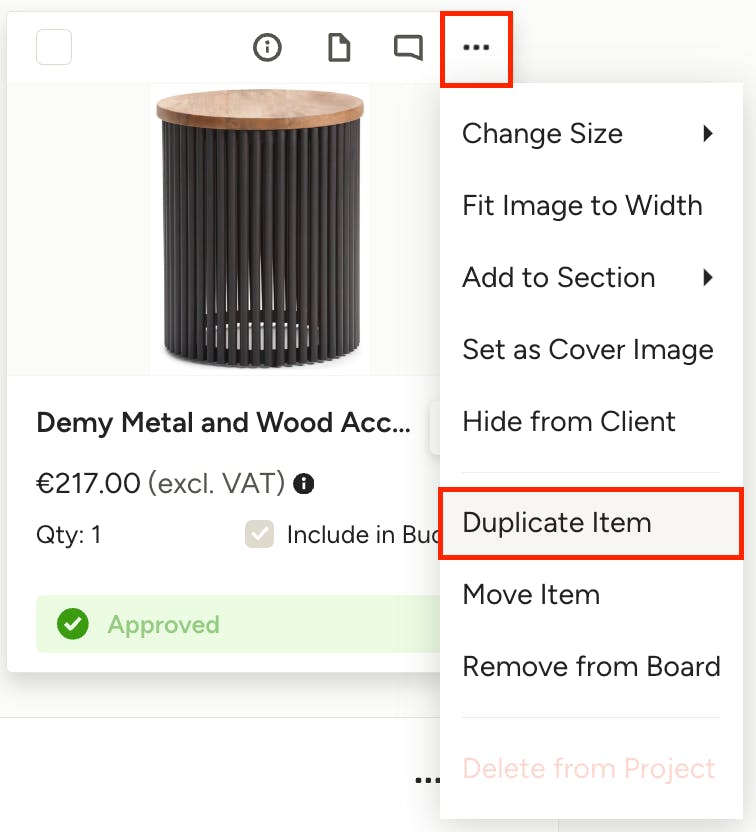 How to Duplicate Selection Boards, Items and Sections | Houzz Pro