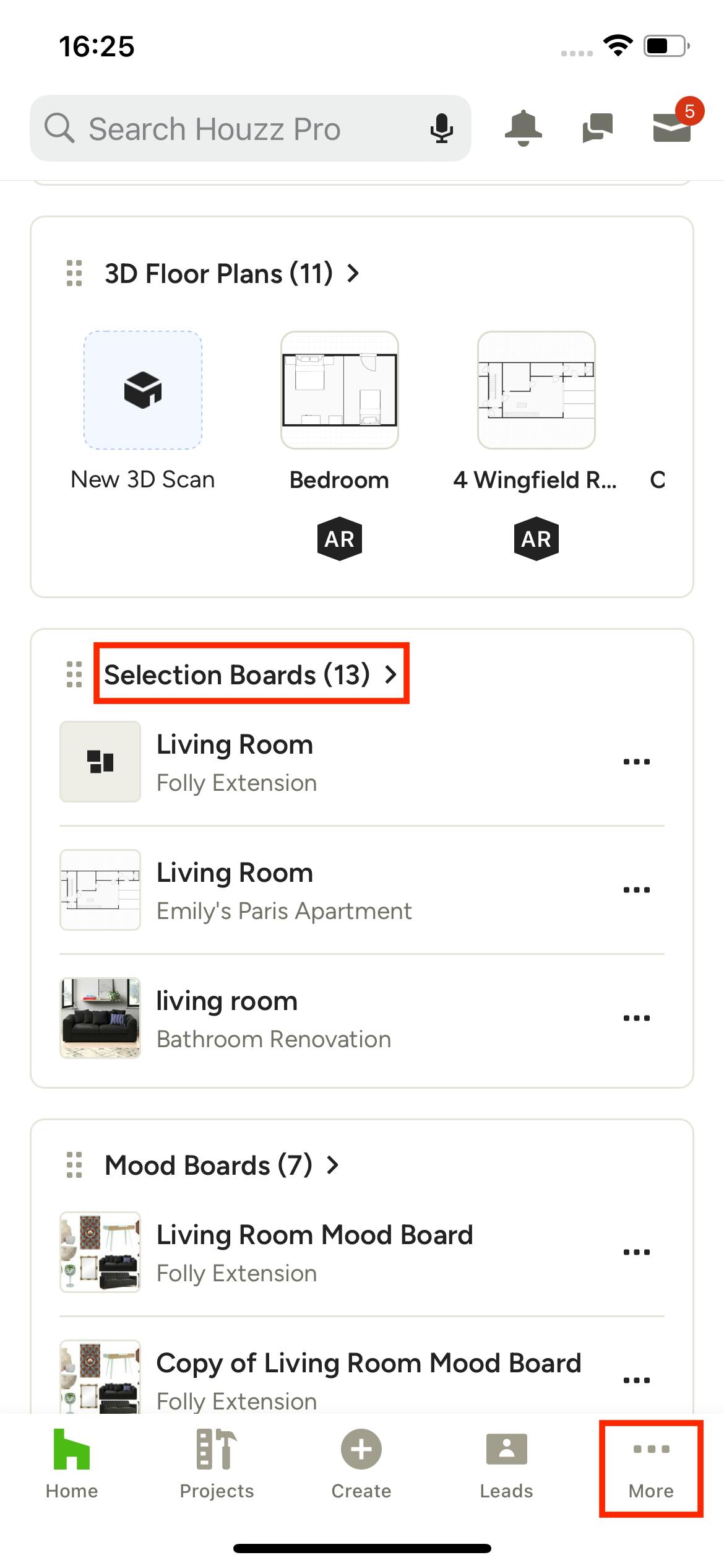 How to Use Selection Boards on the Mobile App | Houzz Pro