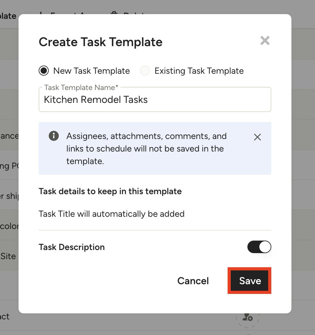 How to Use Task Templates | Houzz