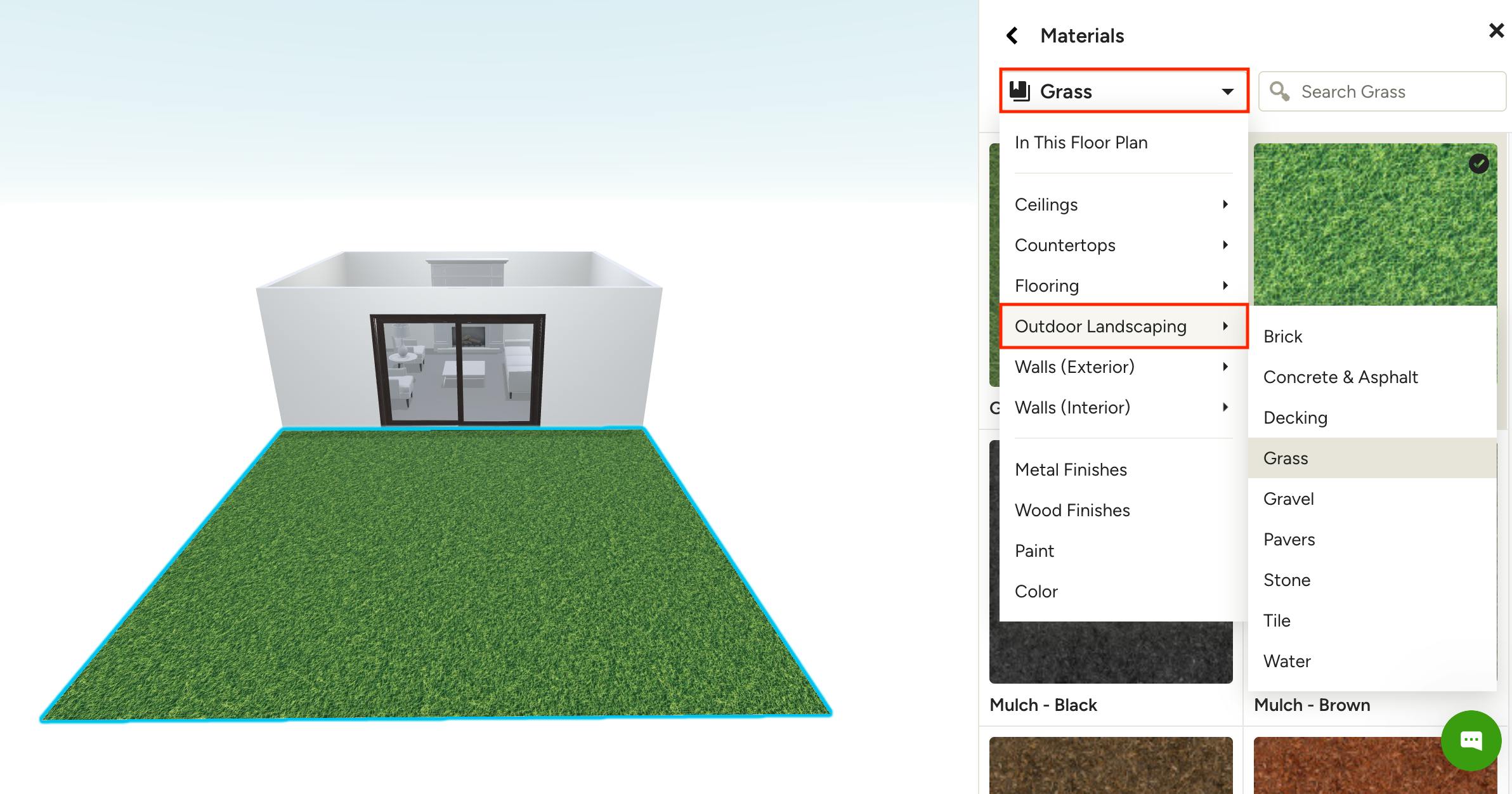 How to Create Outdoor Surfaces on the 3D Floor Planner