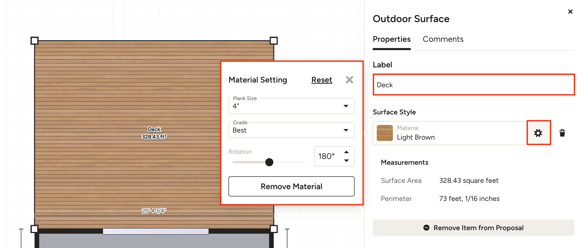 How to Create Outdoor Surfaces on the 3D Floor Planner