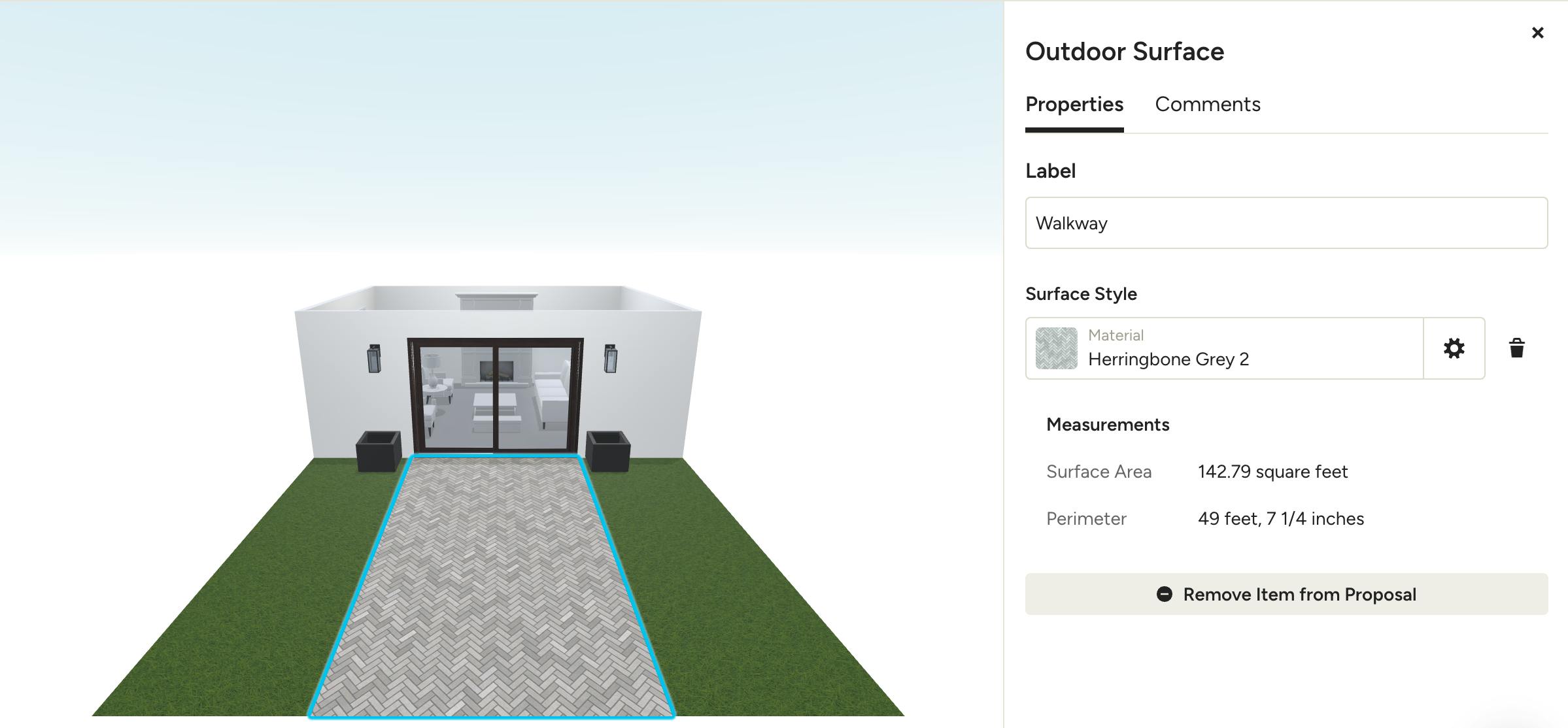 How to Create Outdoor Surfaces on the 3D Floor Planner
