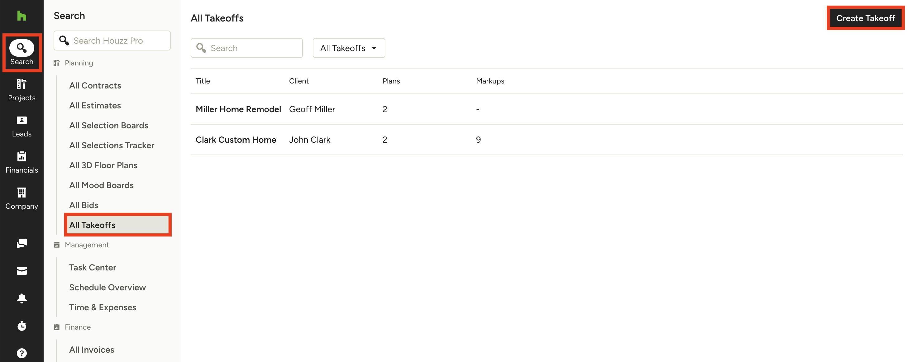 How to Use Takeoffs on Houzz Pro