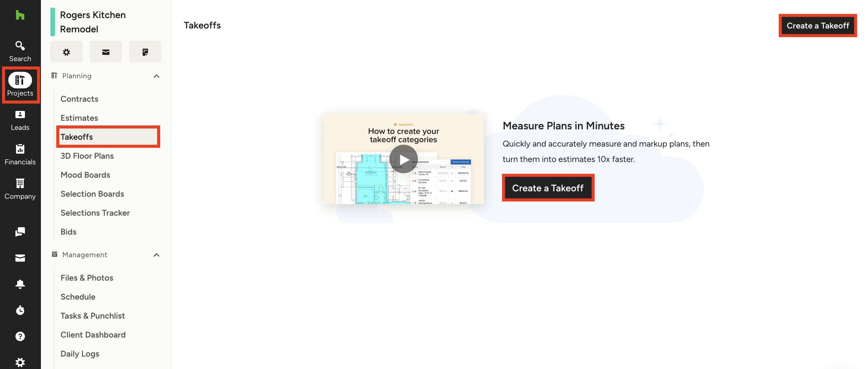 How to Use Takeoffs on Houzz Pro