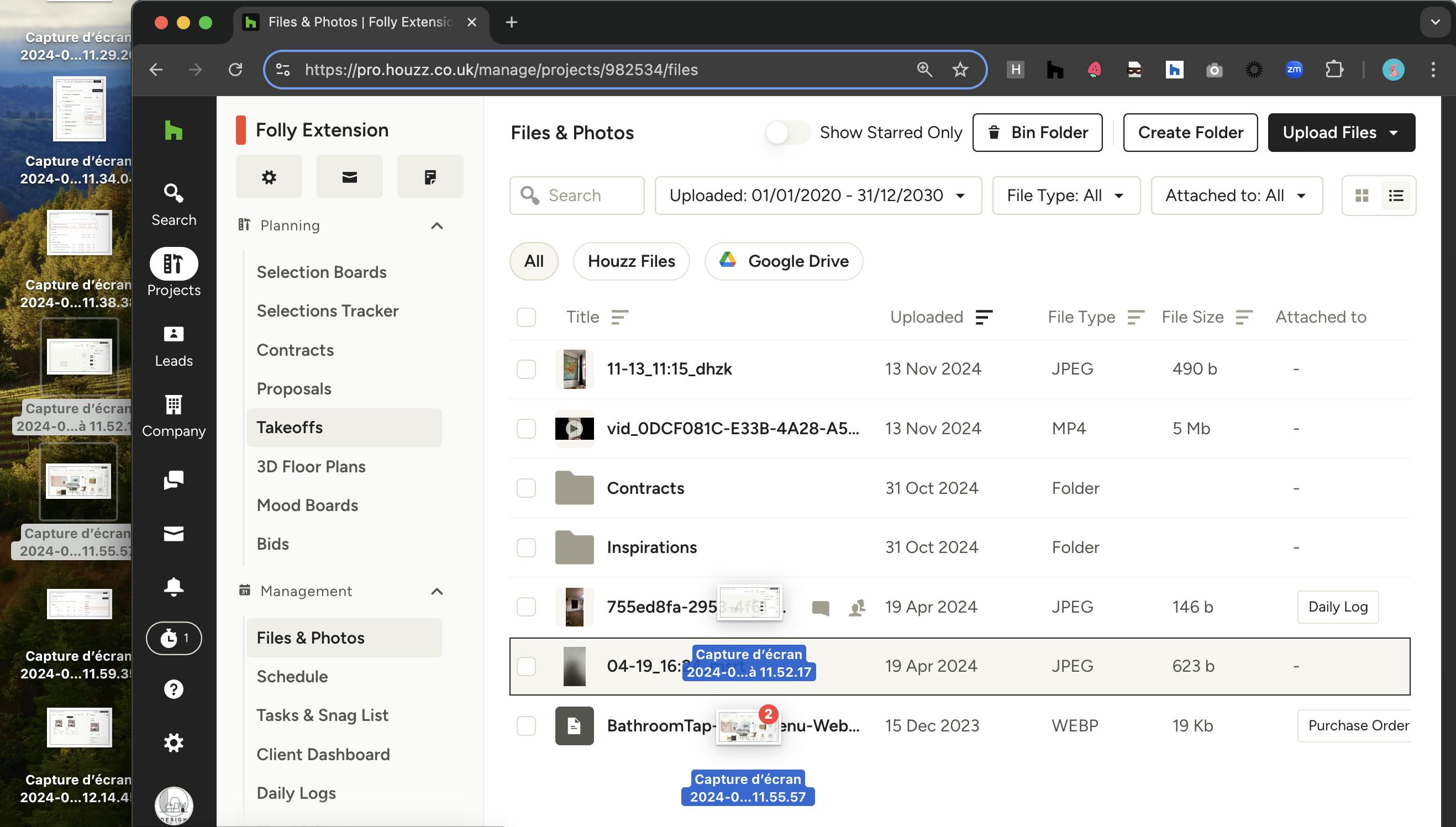 How to Access and Organise Your Files | Houzz Pro