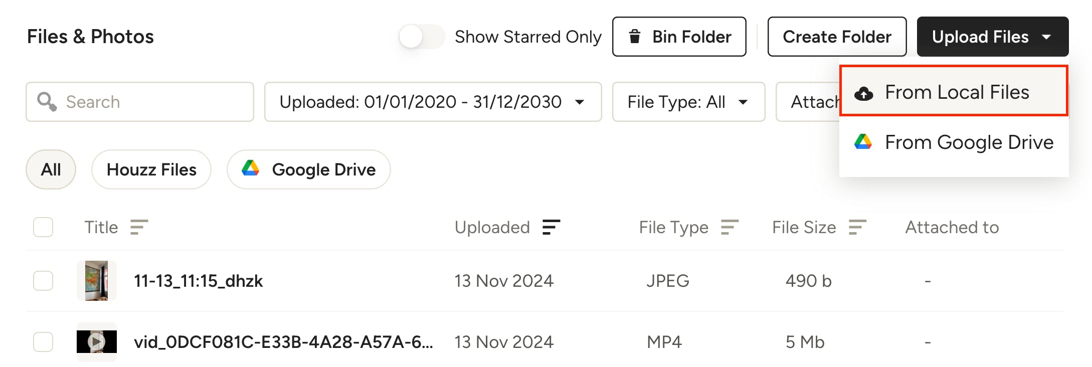 How to Access and Organise Your Files | Houzz Pro