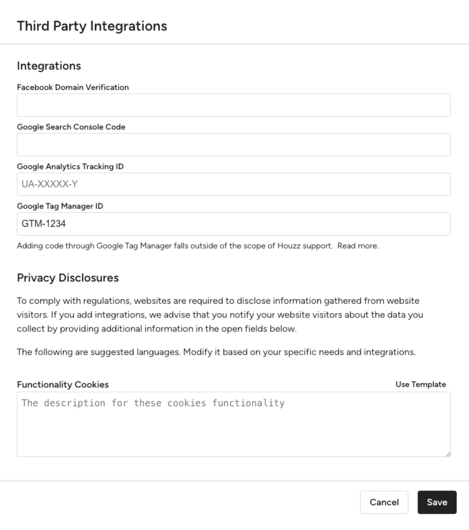 How to Use Third Party Integrations with Your Houzz Website | Houzz Pro