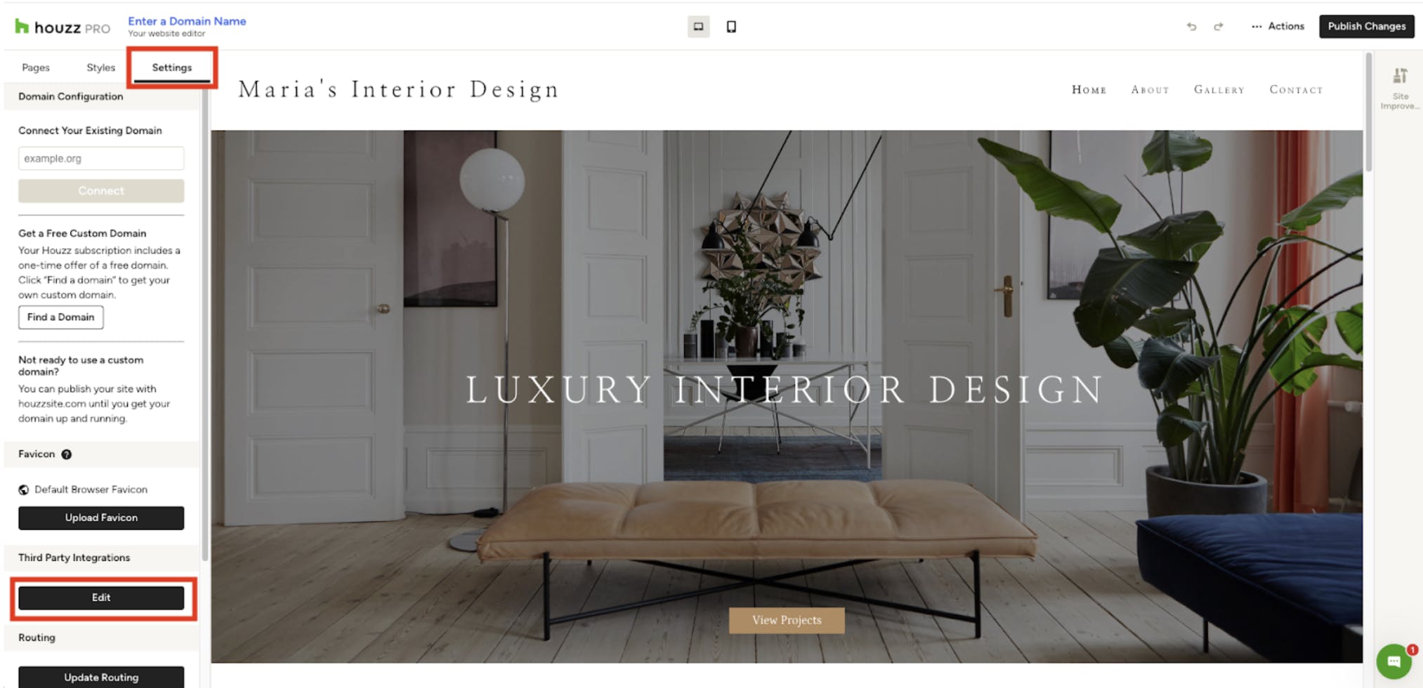 How to Use Third Party Integrations with Your Houzz Website | Houzz Pro
