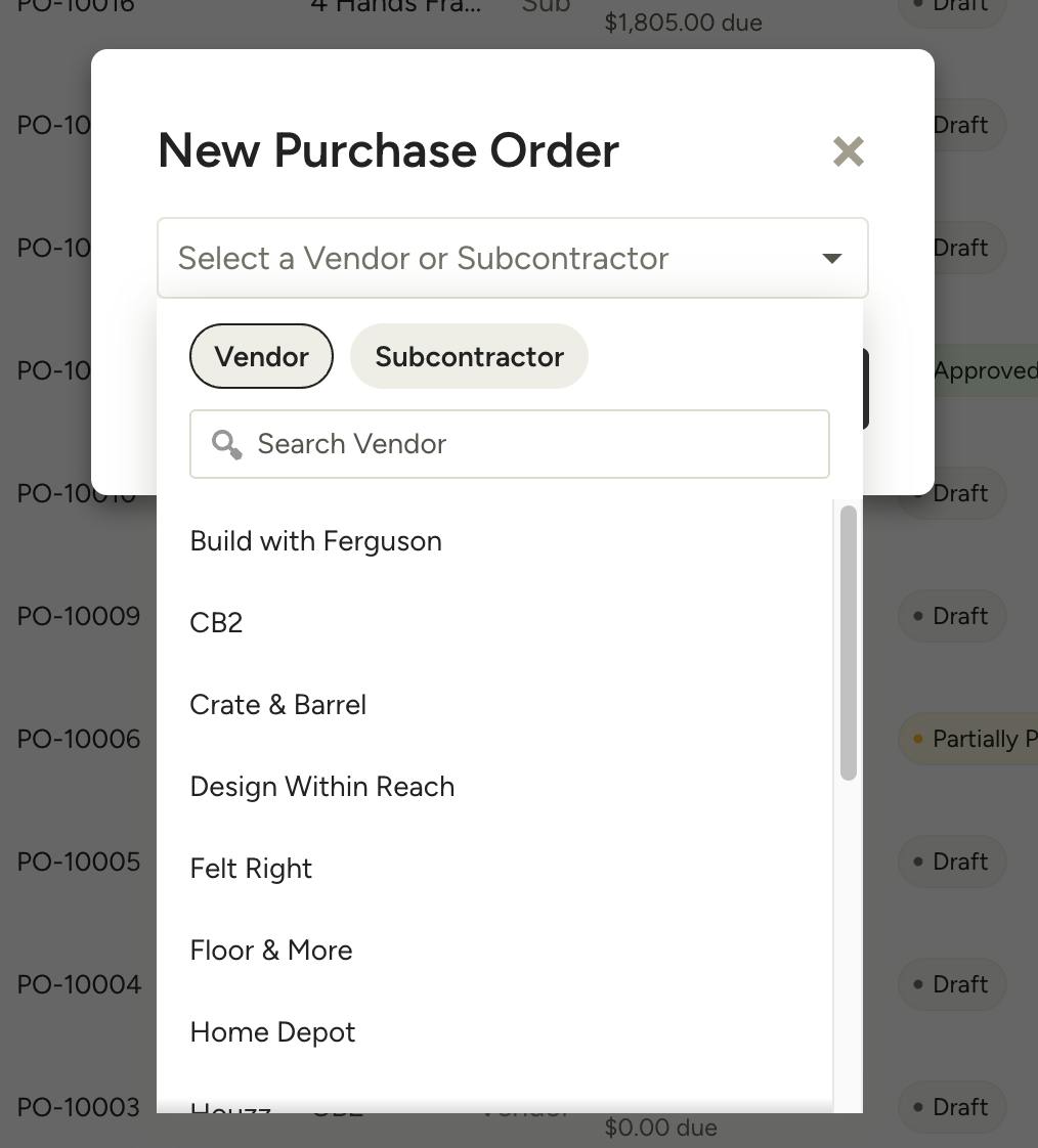 How to Create Purchase Orders