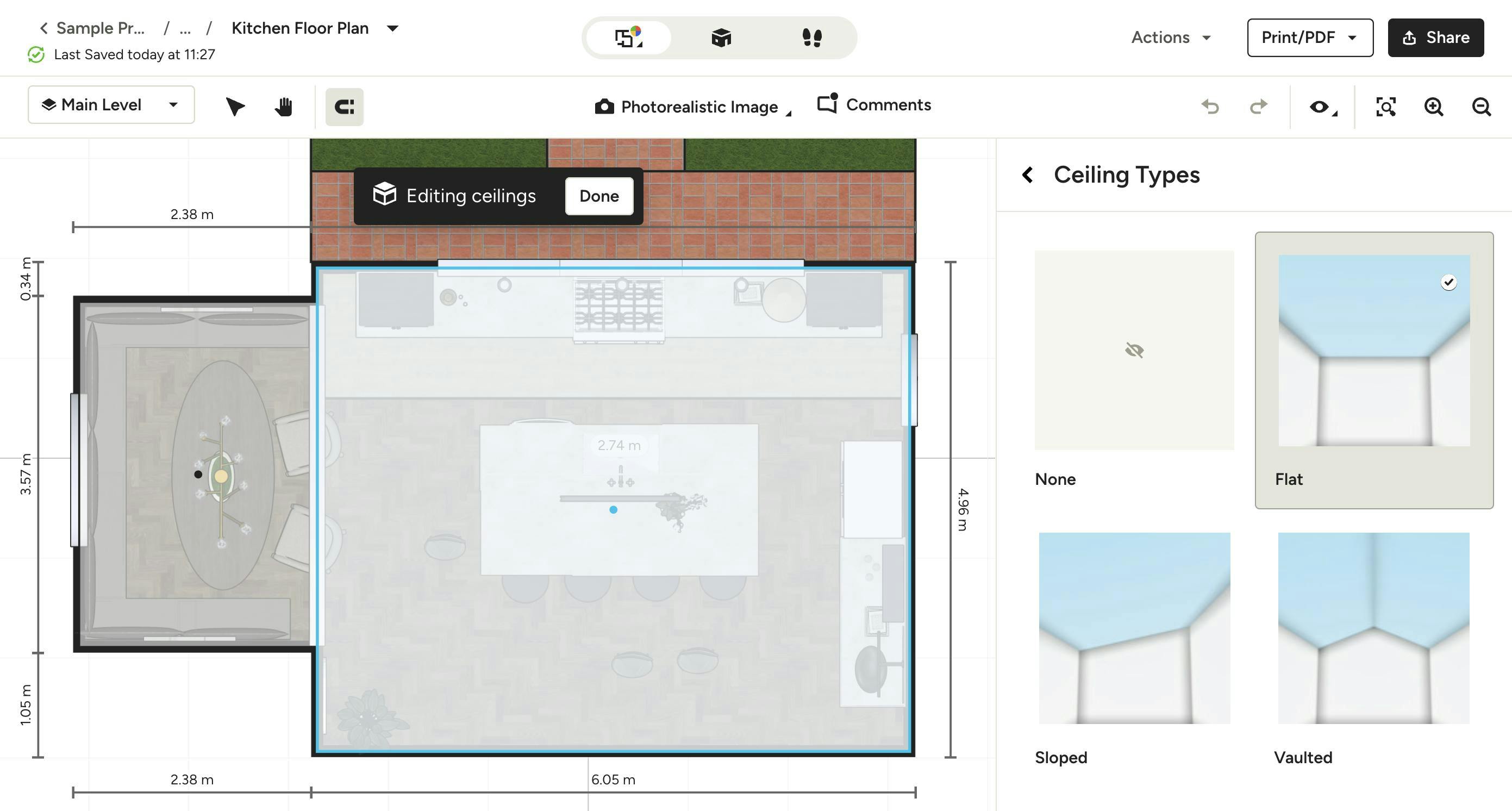 How to Add Ceilings to Your 3D Floor Plan | Houzz Pro