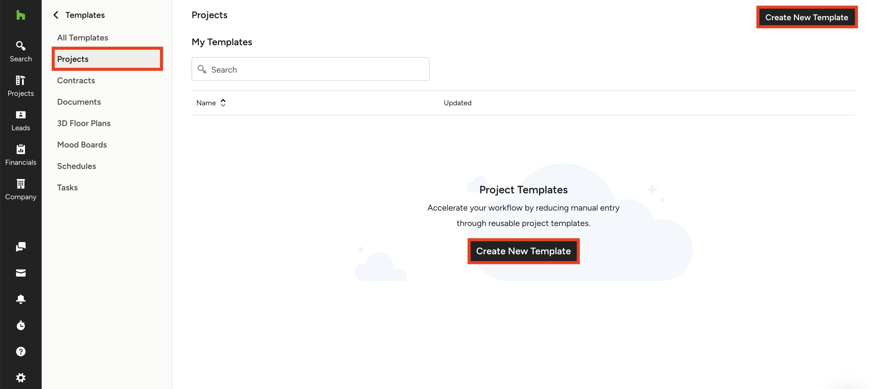 How to Use Project Templates
