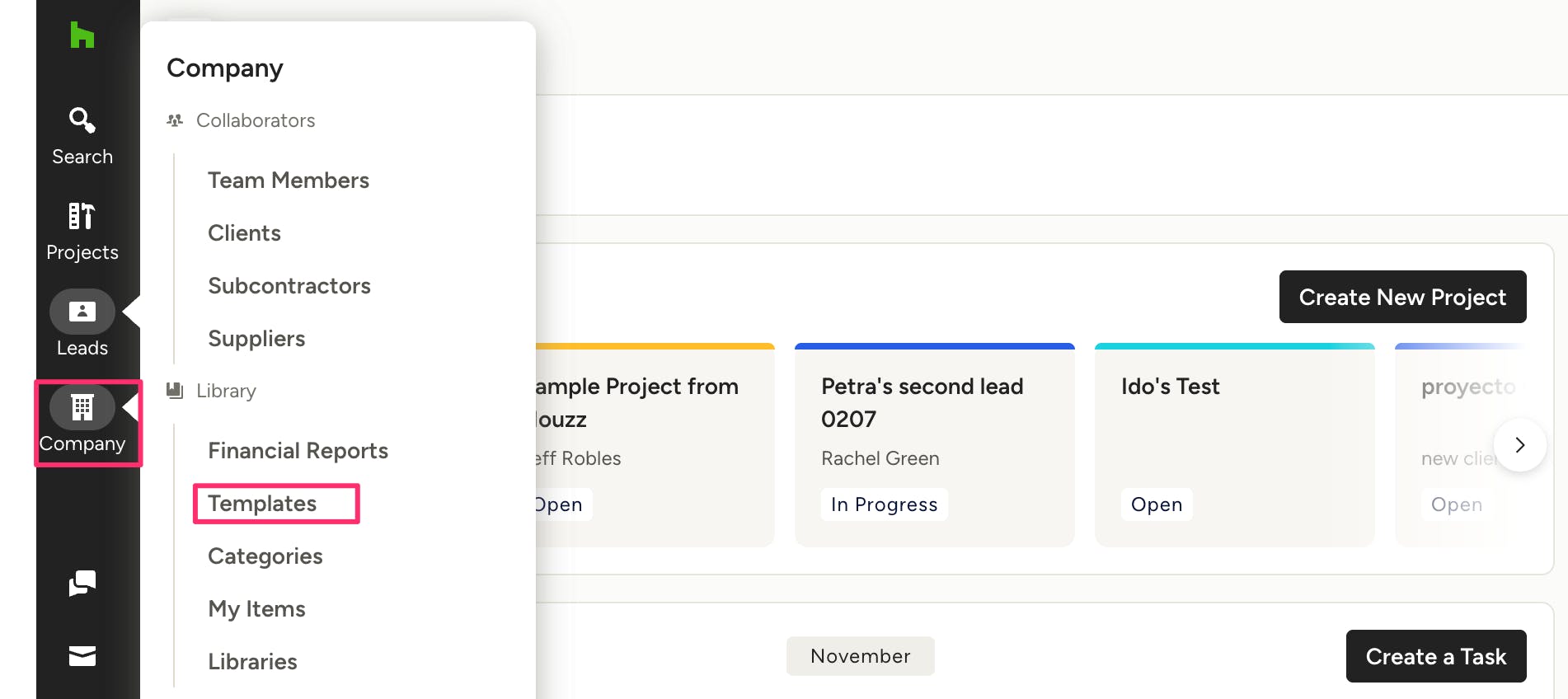 How to Use Project Templates | Houzz Pro