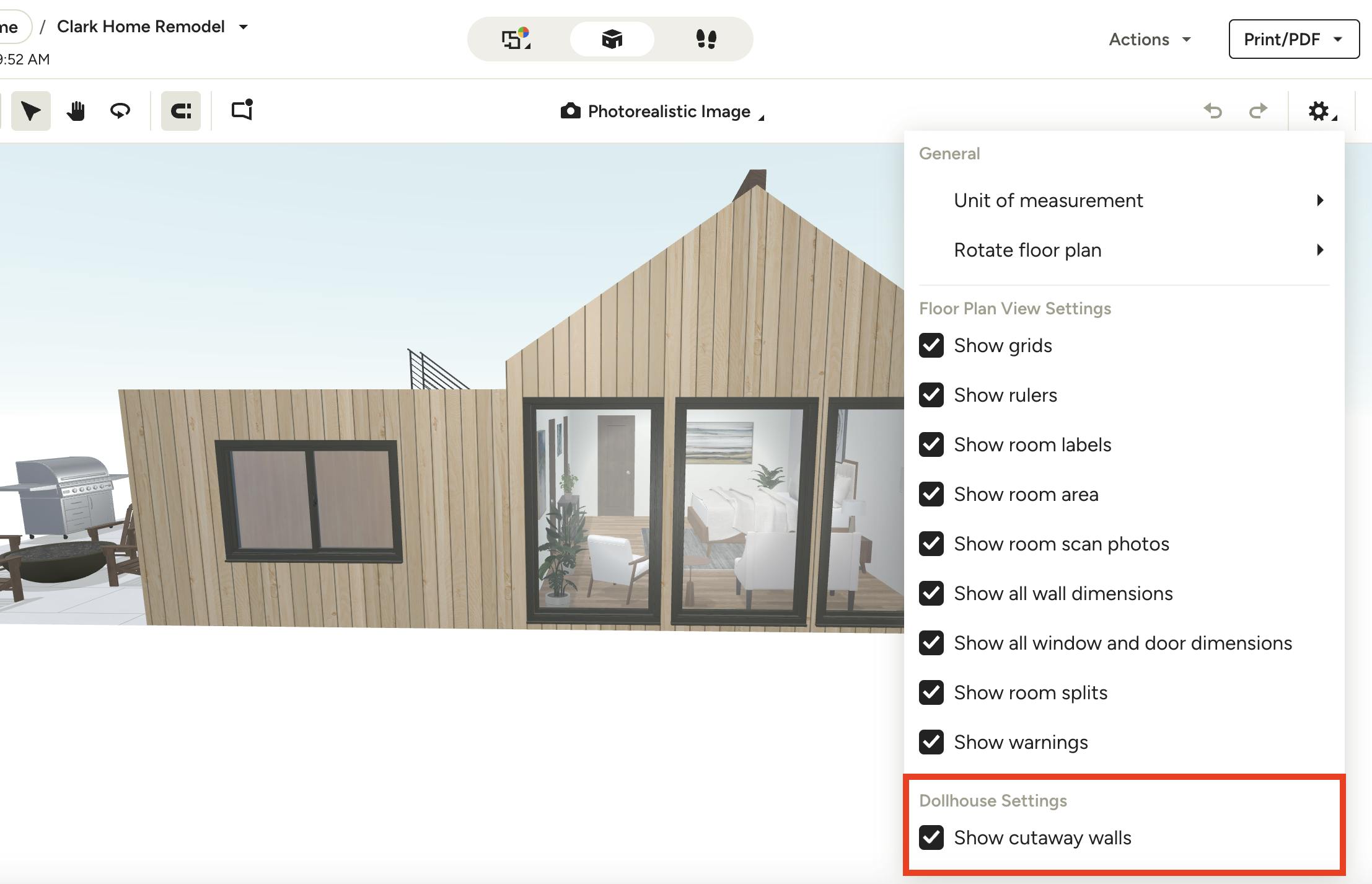 How to Adjust 3D Floor Plan Settings