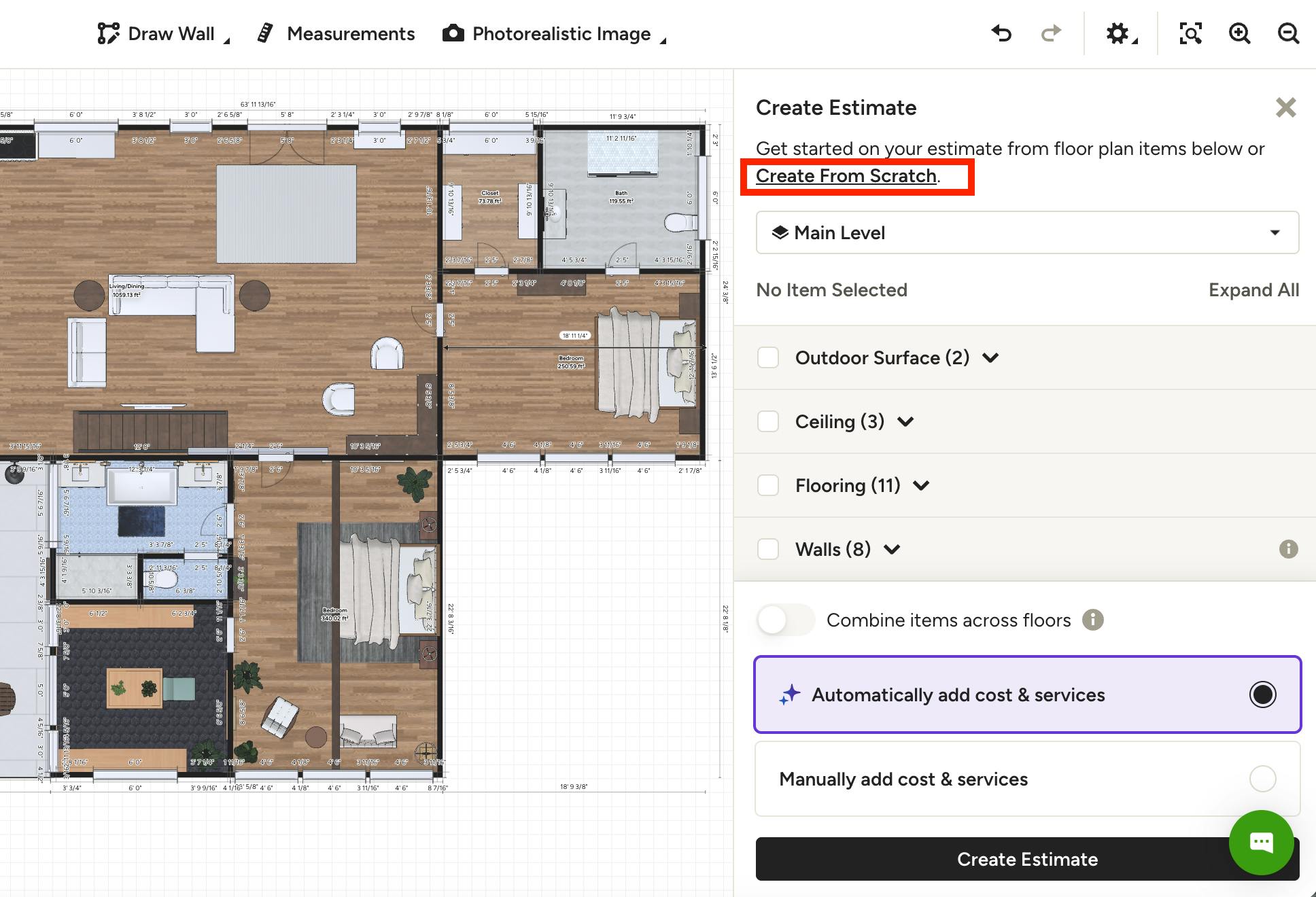 How to Create an Estimate or Proposal Using Your 3D Floor Plan