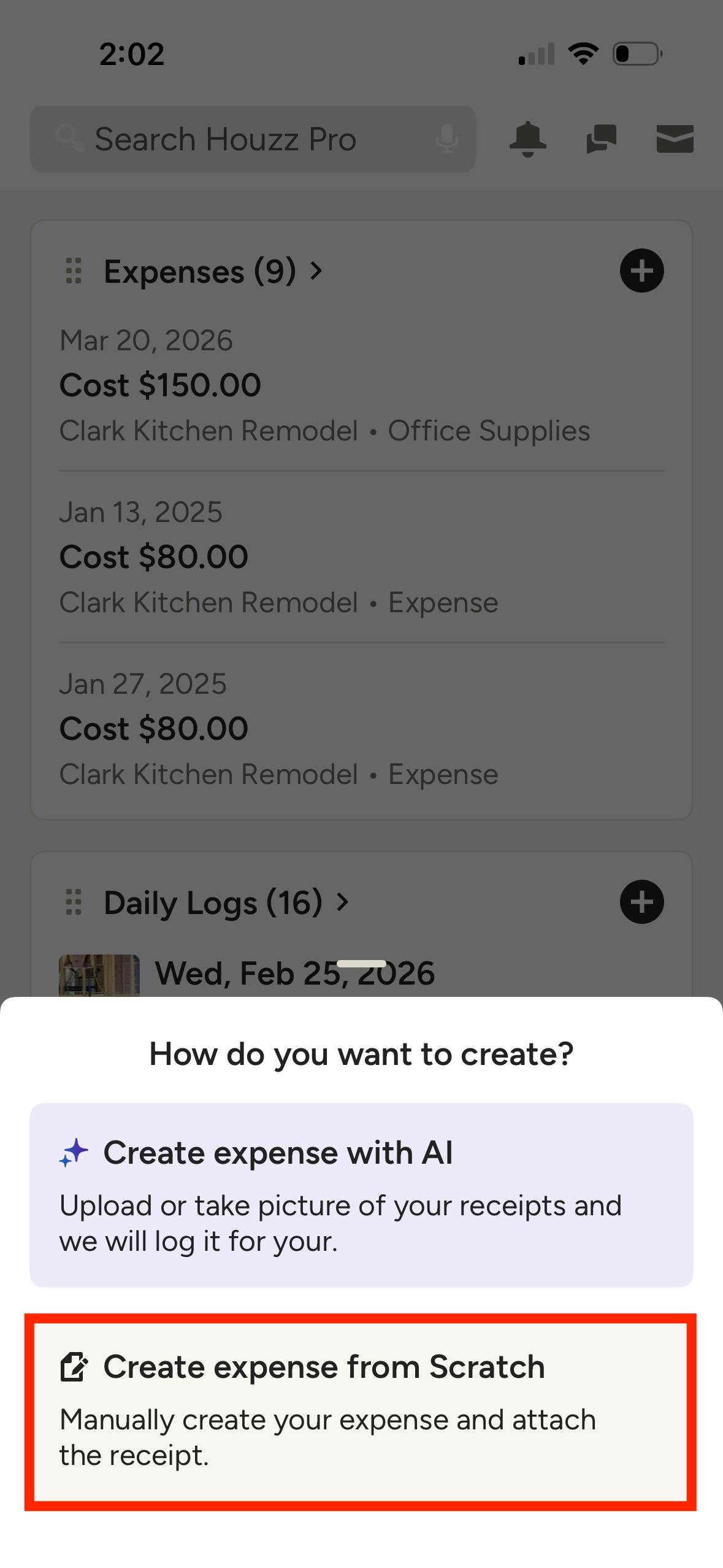 How to Log Expenses on the Mobile App