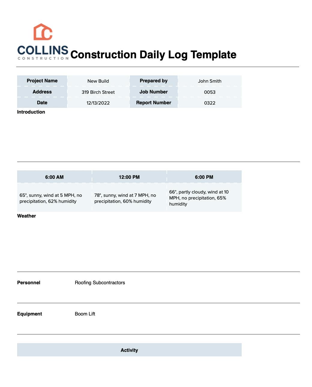 How to Write Effective Construction Daily Logs + Free Template